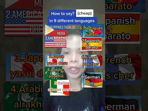 How to say"cheap"in 9 different languages 🇵🇭 🇺🇲 🇯🇵 🇦🇪 🇪🇸