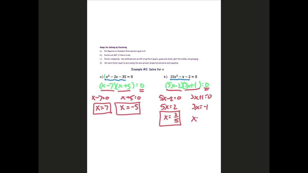 Unit 9 Adv. Alg. 1 Day 1 Notes 23-24