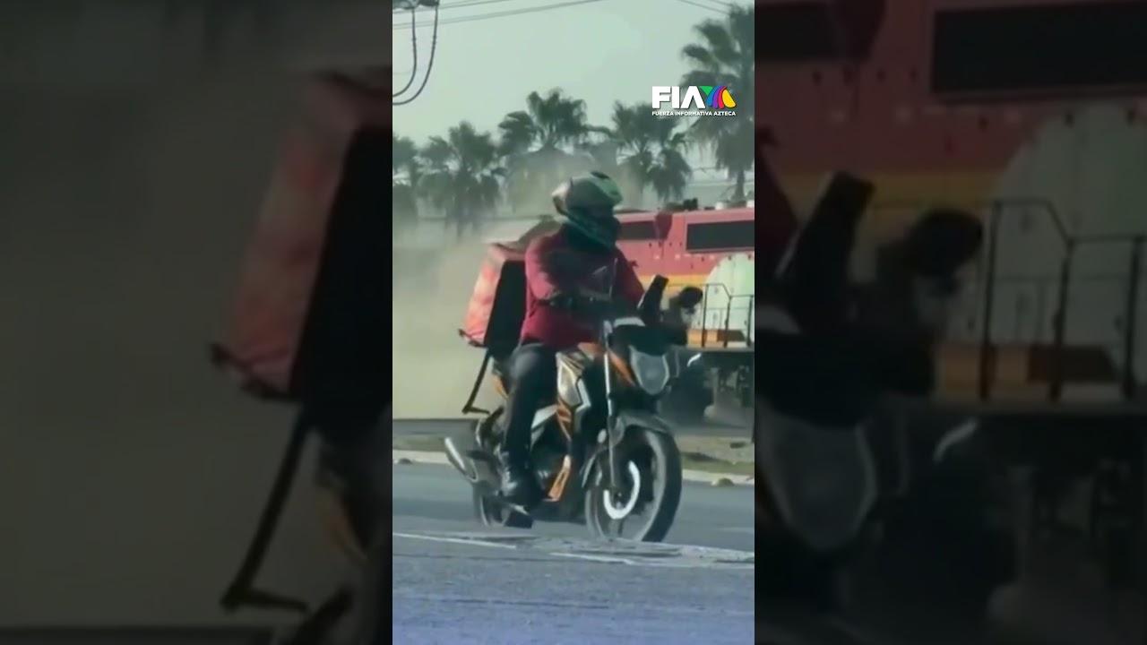 Tren de carga embiste tráiler en Apodaca; el conductor intentó ganarle el paso 🚨🚆