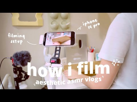 my iphone camera setup for filming aesthetic vlogs