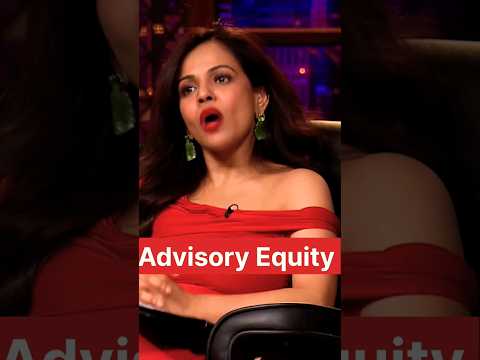 Shark Tank Decoded: What is Advisory Equity? (Startup Equity Explained)#ytshorts #sharktank #equity