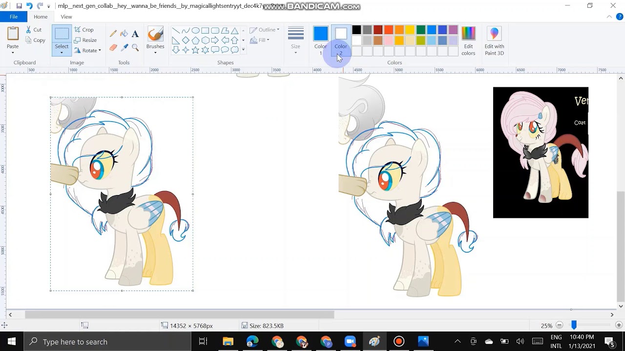 (MLP)Hey Wanna Be Friends? [Speedpaint] {Collab}