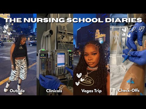 Nursing School Diaries❤︎ EP:49 | NURSING STUDENT VLOG | Las Vegas Travel Vlog, ATI Exam, + more