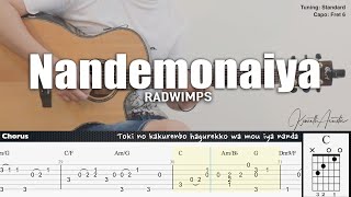 RADWIMPS | Fingerstyle Guitar - Nandemonaiya (Your Name) by Kenneth Acoustic Hoja