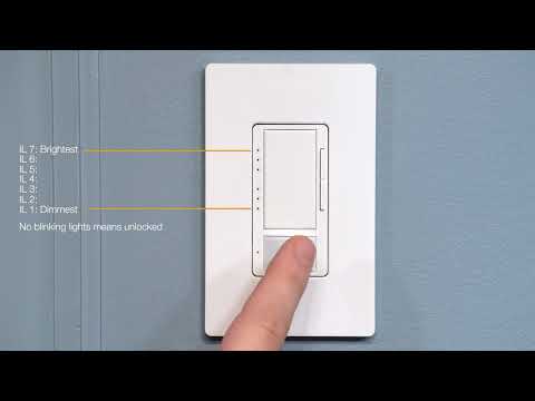 Lutron Maestro Sensor LED+ Dimmer: Setting Preset Light Options