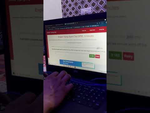 5 minute English typing test online, typing master