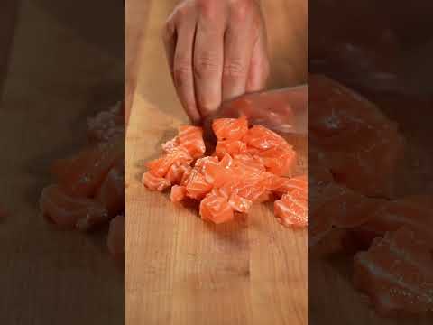 Salmon poke bowl #shorts