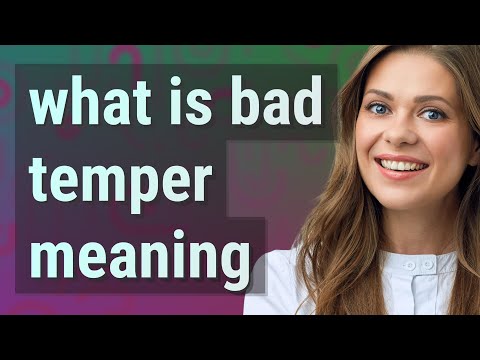 Bad temper | meaning of Bad temper