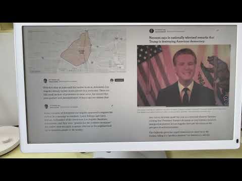 E Ink Mode Update: Transform website content into 2-column layout on wider E Ink screen.