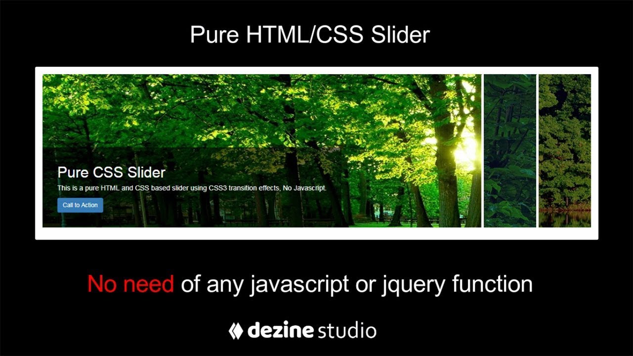 Pure CSS Slider without Javascript | CSS Tutorials