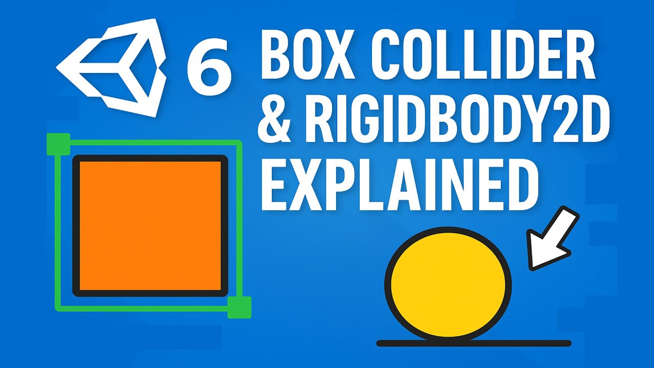 Unity 6 Beginner Tutorial: 2D Rigidbody & Box Collider Explained #unity6 #unitytutorials #beginners