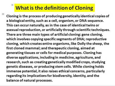 what is the definition of cloning