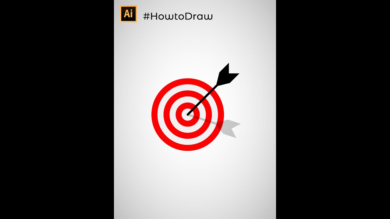 How to draw target icon in adobe illustrator