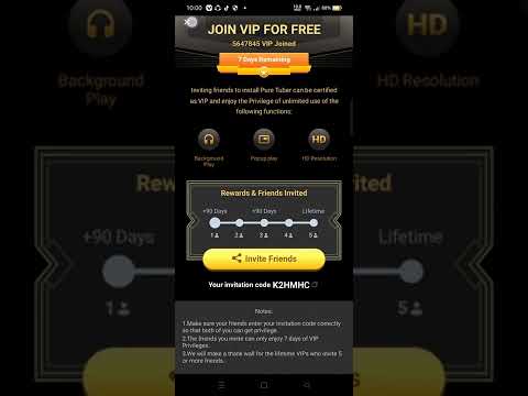 Use my pure tuber invitation code K2HMHC
