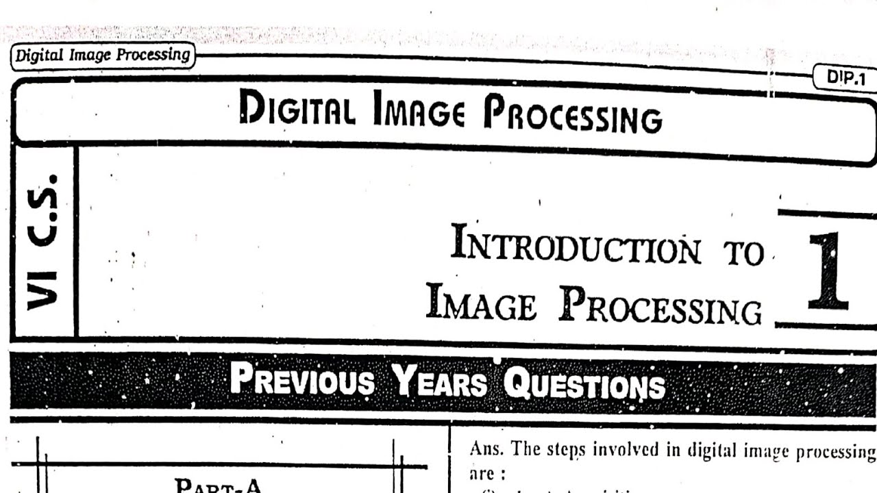 Digital image processing NK Book. 6 sem Dip NK with solution pdf.