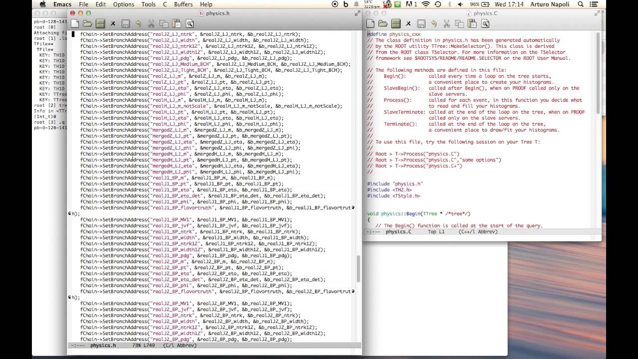 Basic ROOT start-tutorial: MakeClass and TSelector Class