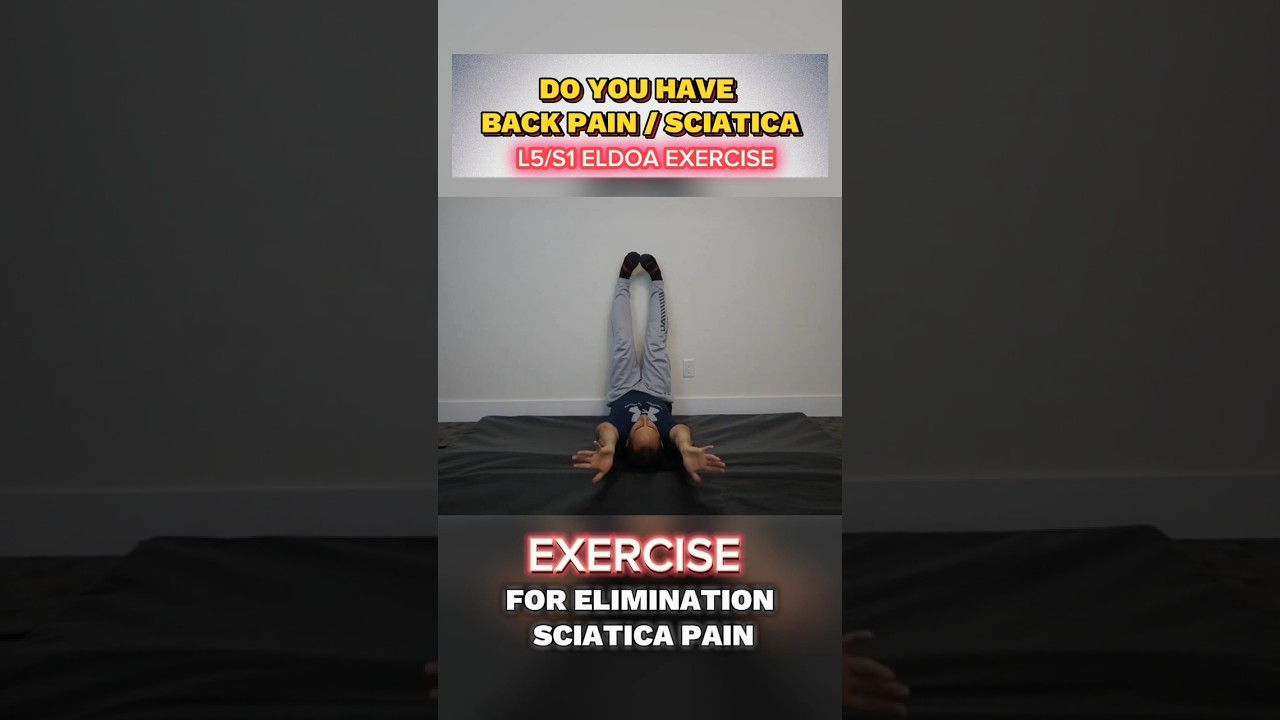 L5/S1 Disc Decompression Exercise For Sciatica #sciatica #chiropractic  #exercise #shorts