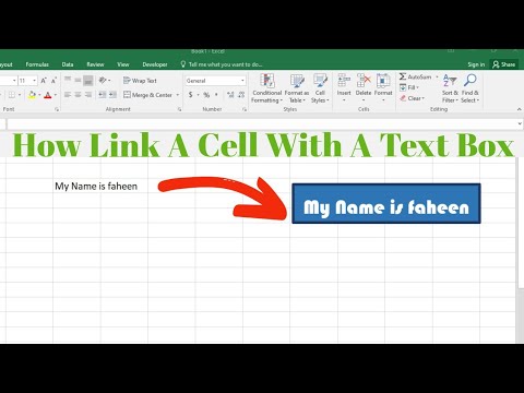 How To Link A Cell With A Text box in Excel | Show the Data of a cell in Text box Microsoft Excel