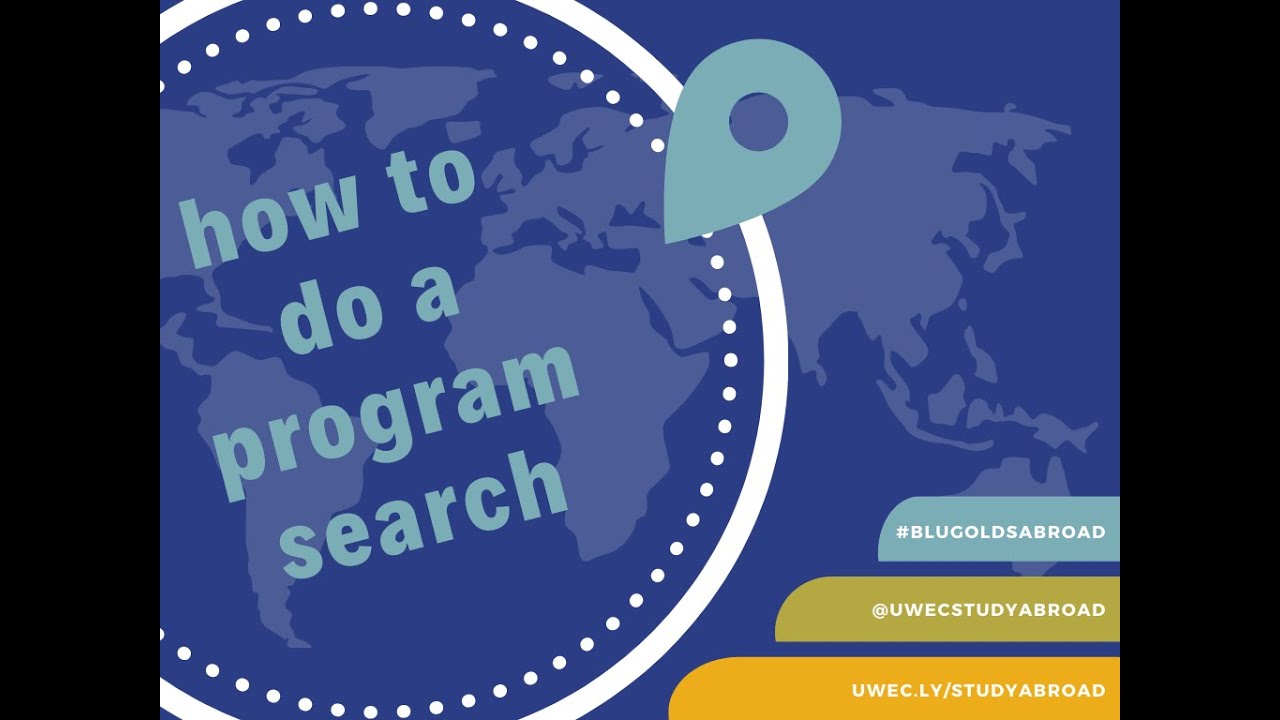 How to do a Study Abroad Program Search