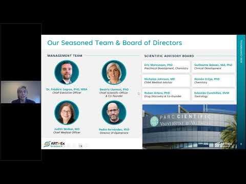 Arthex Biotech - 2023 Meet the DM Drug Developers