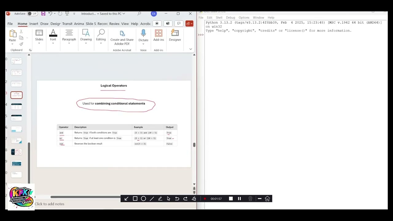 Intro to Python Programming -Operators part 4-  Assignment Operators