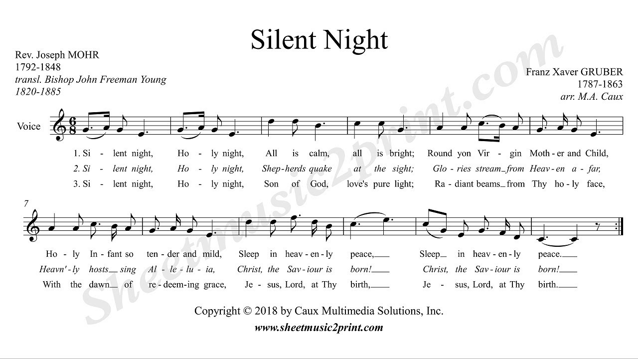 Silent Night - C Major