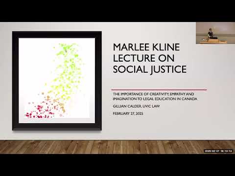 2025 Marlee Kline Lecture in Social Justice