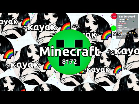 Playing Agar.io but with Minecraft Skin