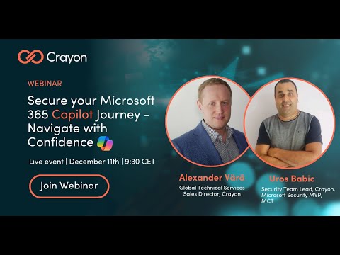 Microsoft Copilot Data Security - Crayon webinar