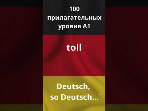 toll - 100 немецких прилагательных уровня А1 #немецкийснуля #deutscha1 #deutschlernen #deutsch