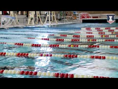 Illinois Swimming and Diving vs Nebraska Highlights 1/24/15