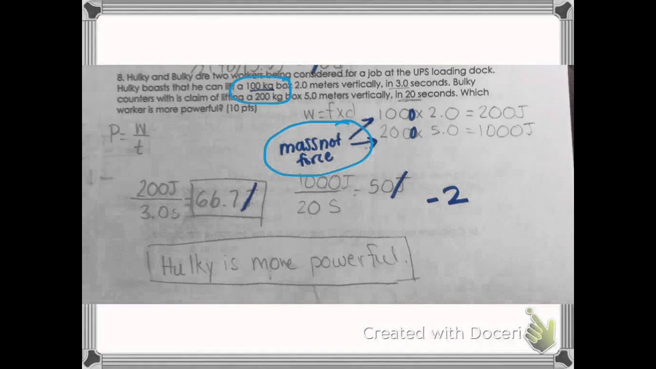 Quantitative Energy Test Reflection