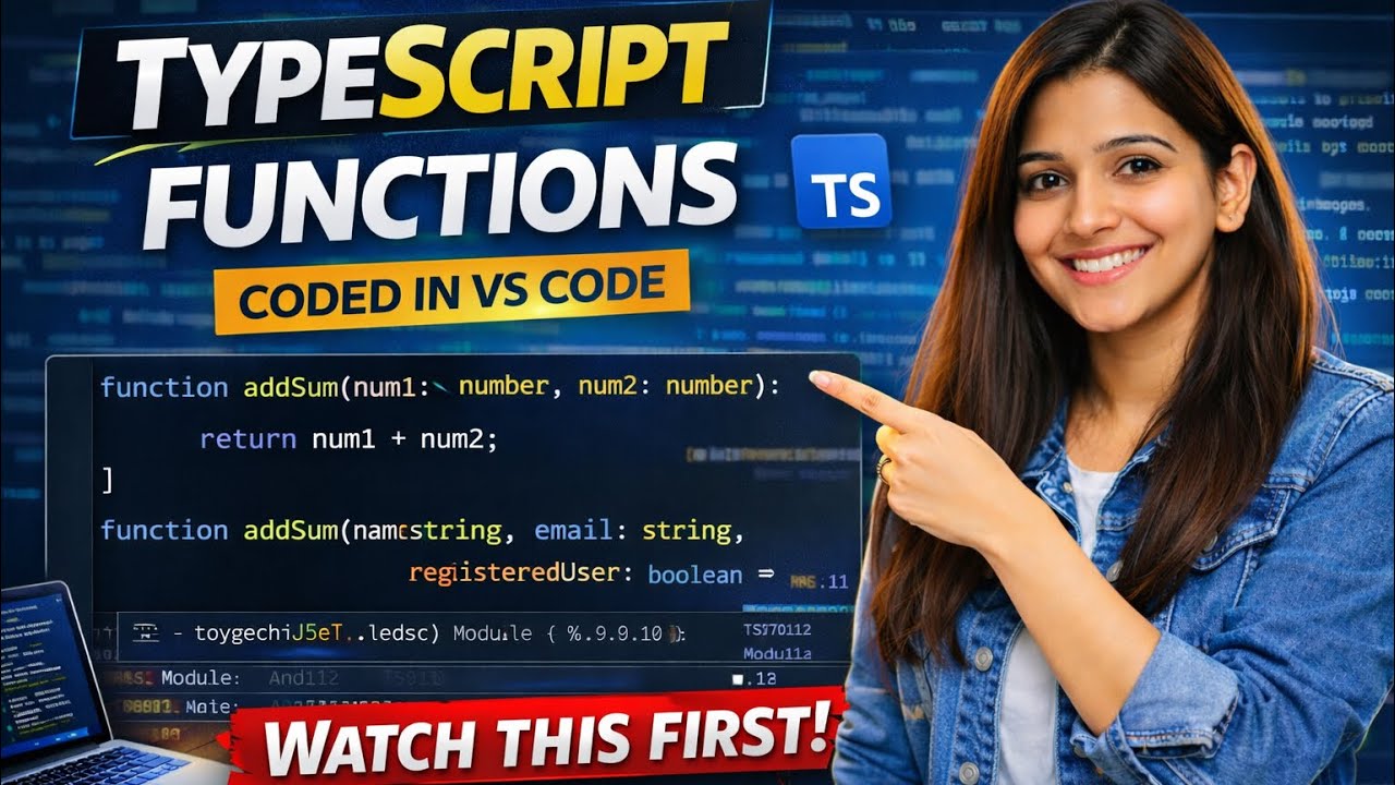 TypeScript Tutorial Series: Functions | Fix Any Type, Params & Return Types
