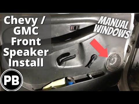 1999 - 2006 GMC / Chevy Front Door Speaker Install (manual windows)