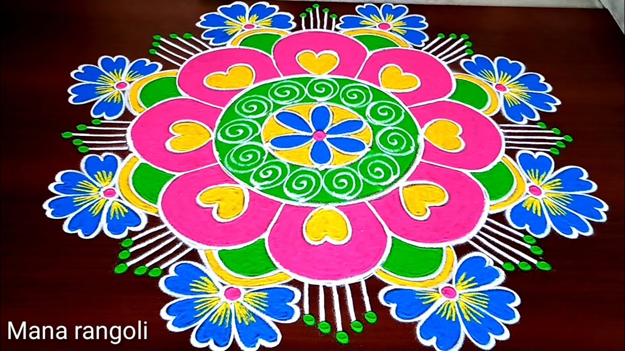 Sankranthi Special New 5 Dots Chukkala Muggu - Blouse Designs