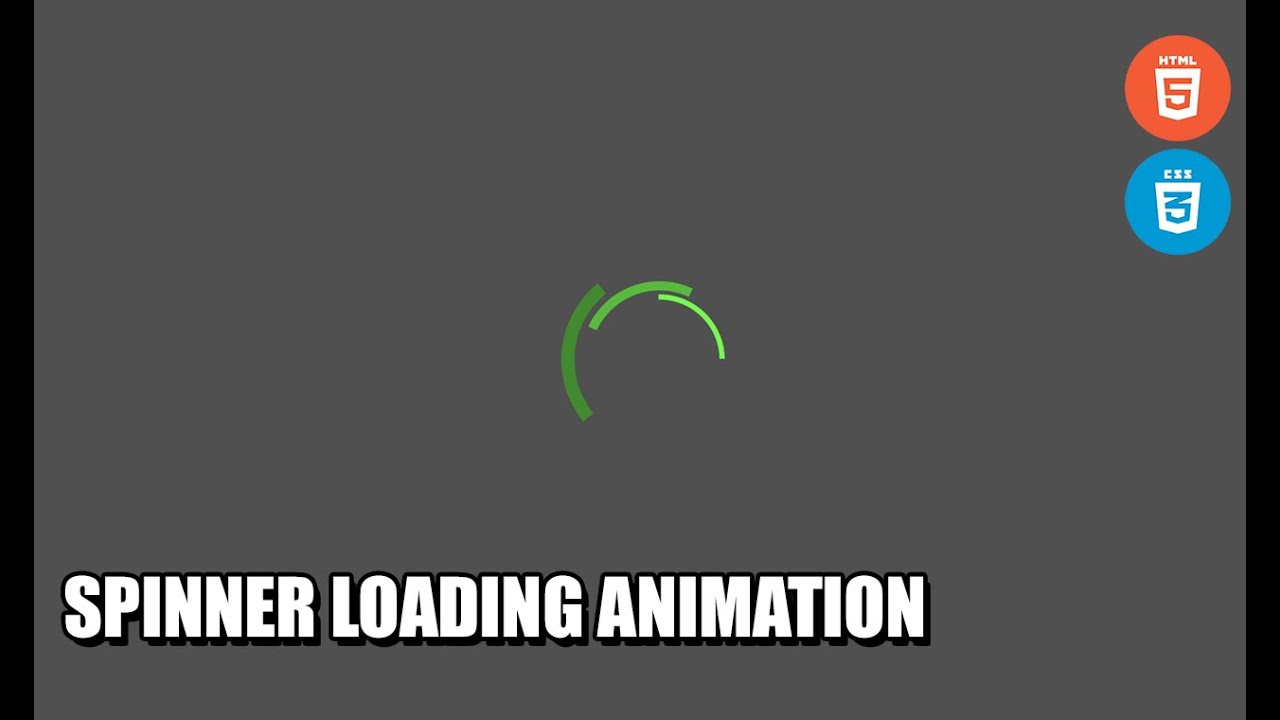 Spinner Loading Animation CSS | How to make Loader in CSS?