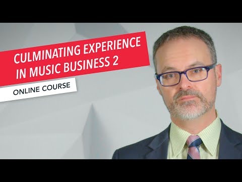 Culminating Experience in Music Business 2 Overview | Master’s Degree | Robert Lagueux | Berklee
