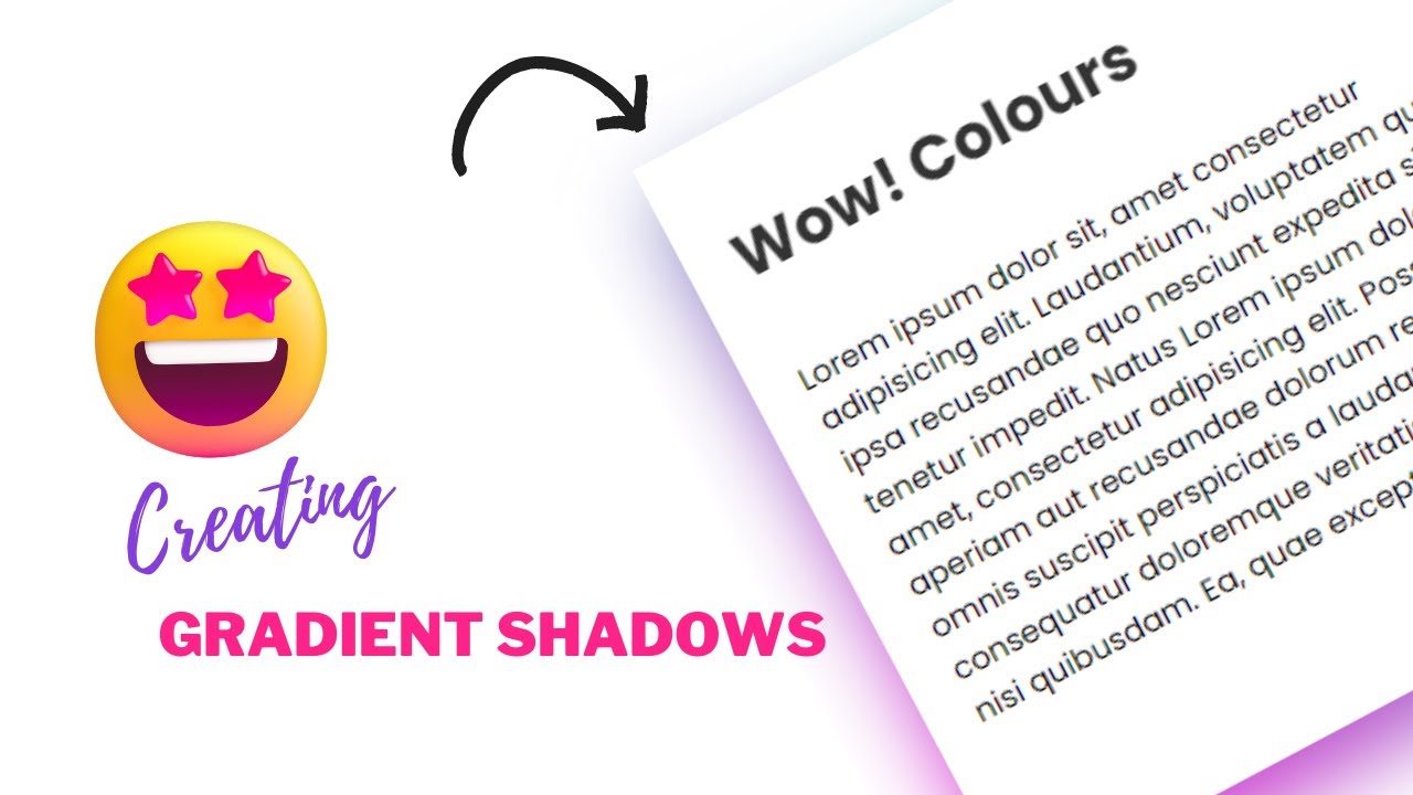 Creating Gradient Shadow Using HTML & CSS
