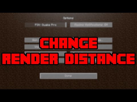 How to change server render distance minecraft
