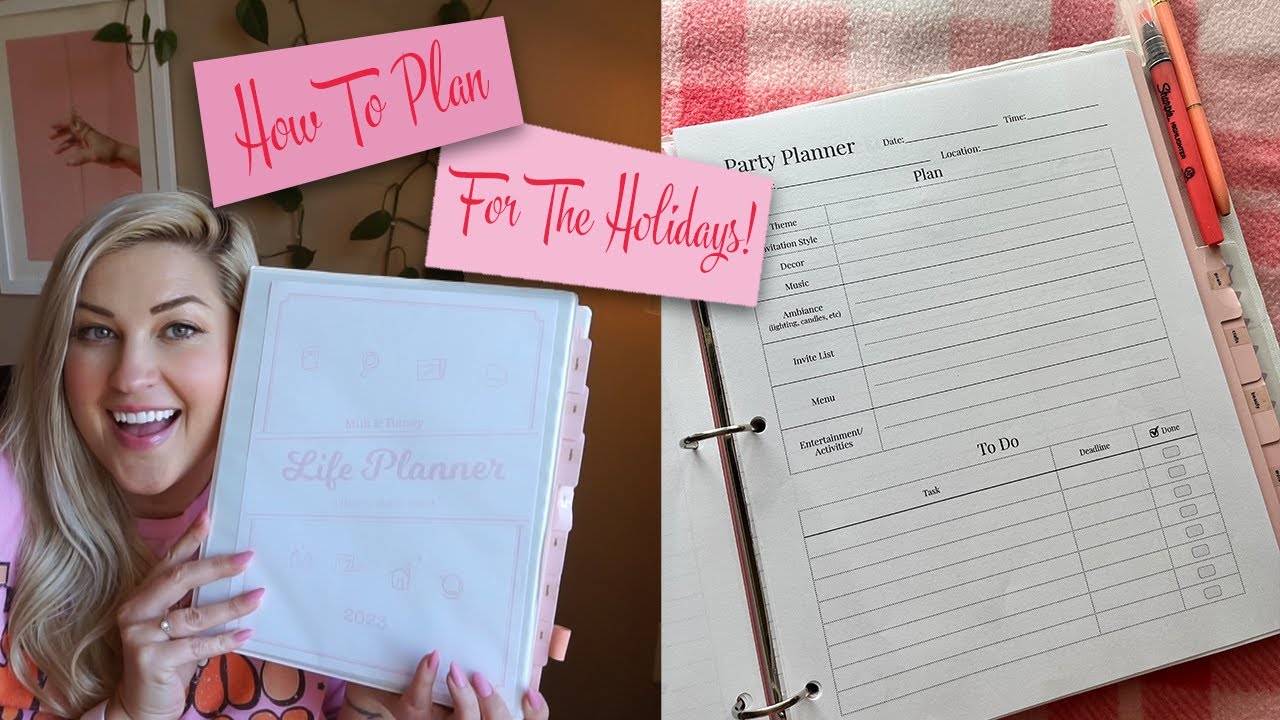 HOW TO PLAN FOR THE HOLIDAYS! | BINDER PLANNER PRINTABLE