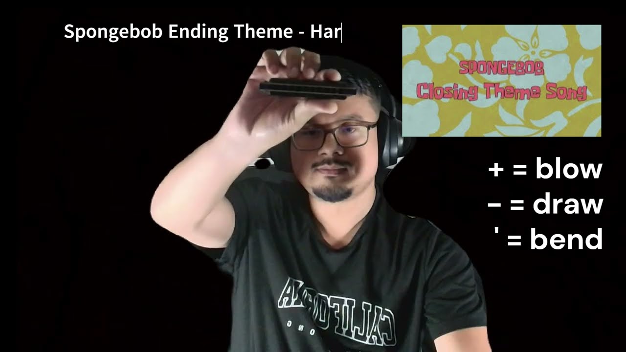 Spongebob Squarepants Ending Song - Harmonica Tutorial