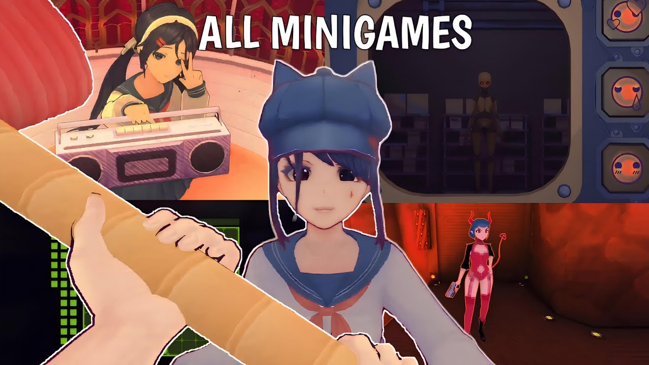 Miside - All Minigames Gameplay + Achievement
