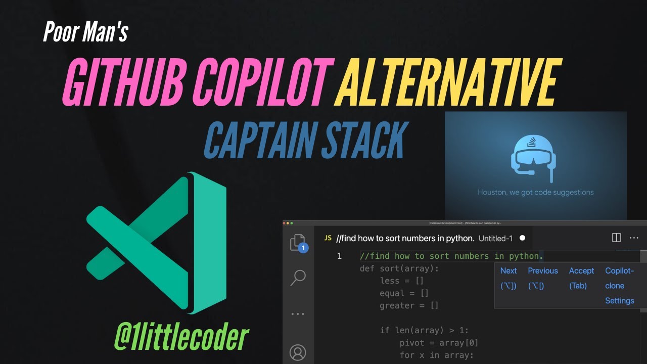 Captain Stack - Github CoPilot's Open Source Alternative Installation - Code Suggestions for VSCode