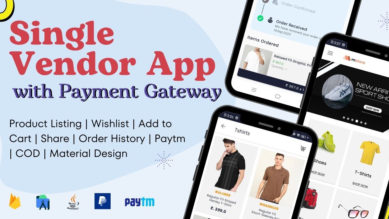 Single Vendor Shop Application (𝐏𝐀𝐈𝐃 𝐀𝐏𝐏) || E-commerce Application || Android Project