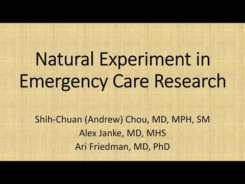 Not Your Typical Observational Study: Natural Experiments for Emergency Care Research