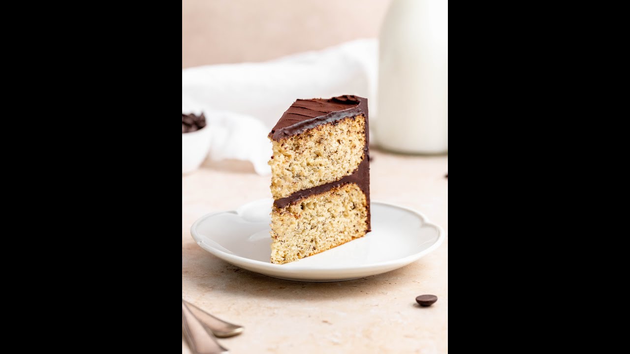 Banana Dark Chocolate Layer Cake