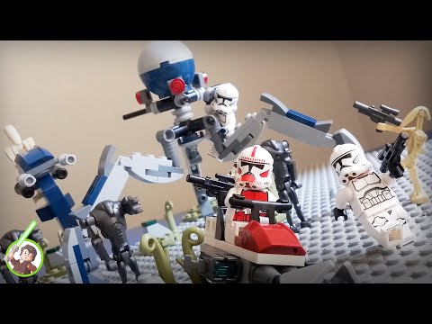 Lego Clone Troopers vs Droids BATTLE PACK | Stop Motion