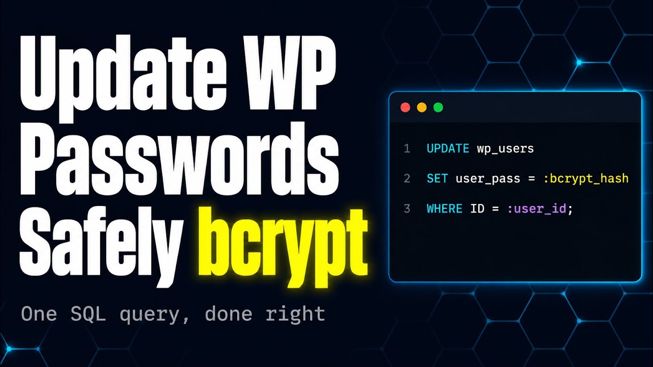 Locked Out of WordPress? Fix It With One SQL Query
