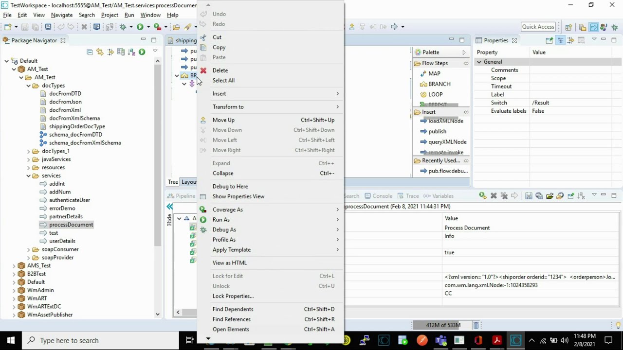 queryXMLNode in webmethods | How to use queryXMLNode in webmethods 10.x