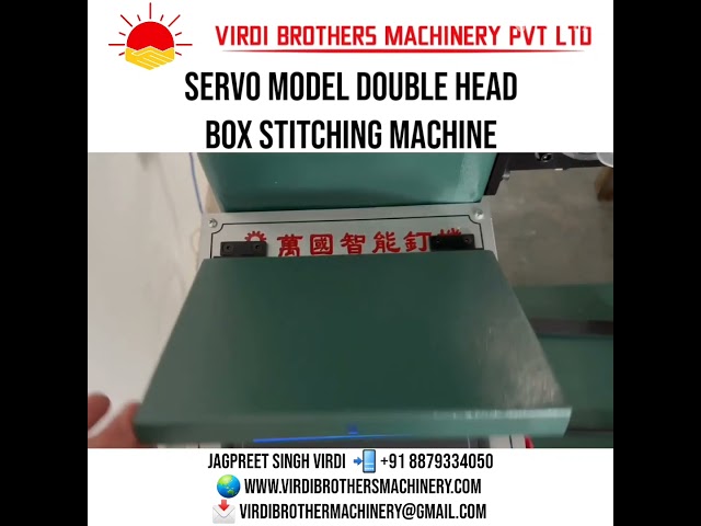 STITCHING Machines - Servo Model Double Head Box Stitching Machine ...